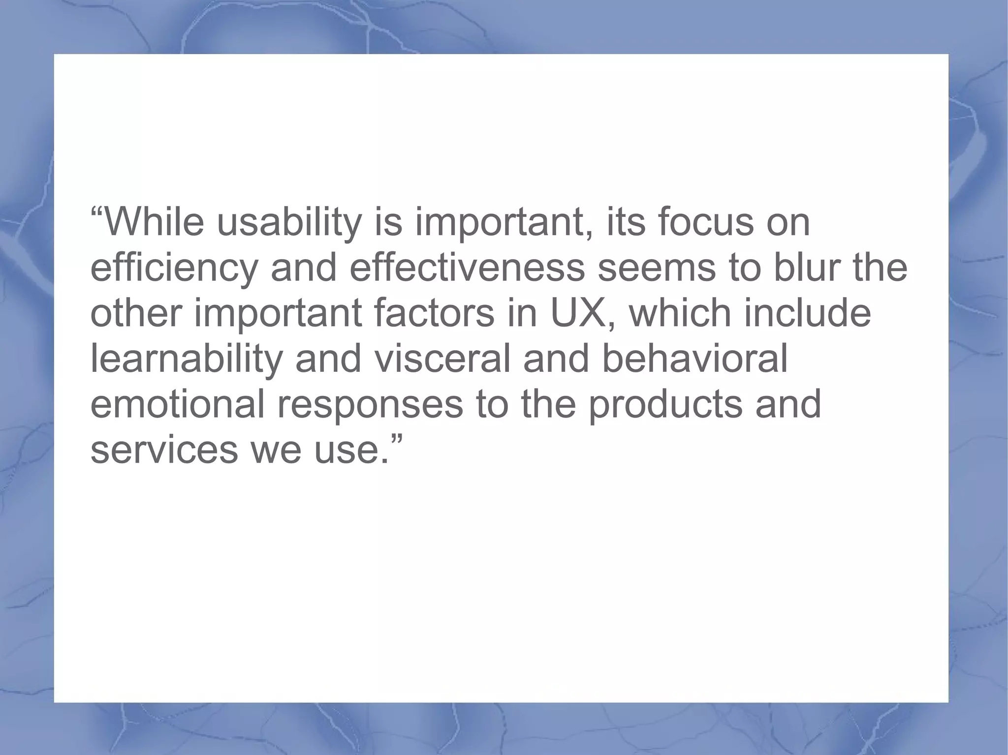 Introduction to User Experience Design | PDF