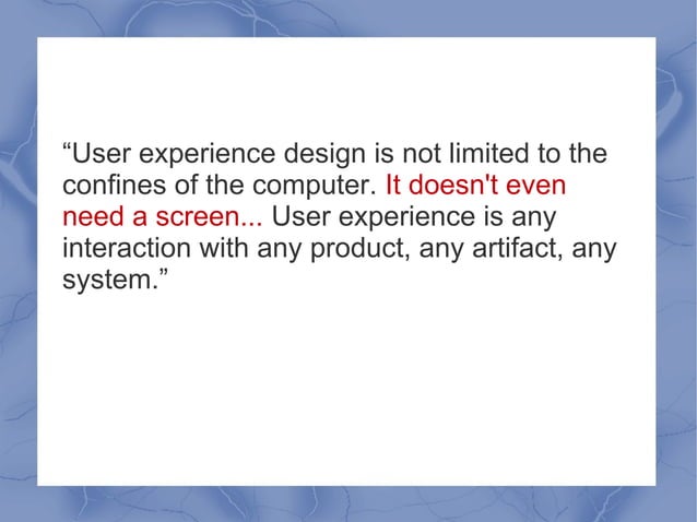 Introduction to User Experience Design | PDF | Technology & Computing