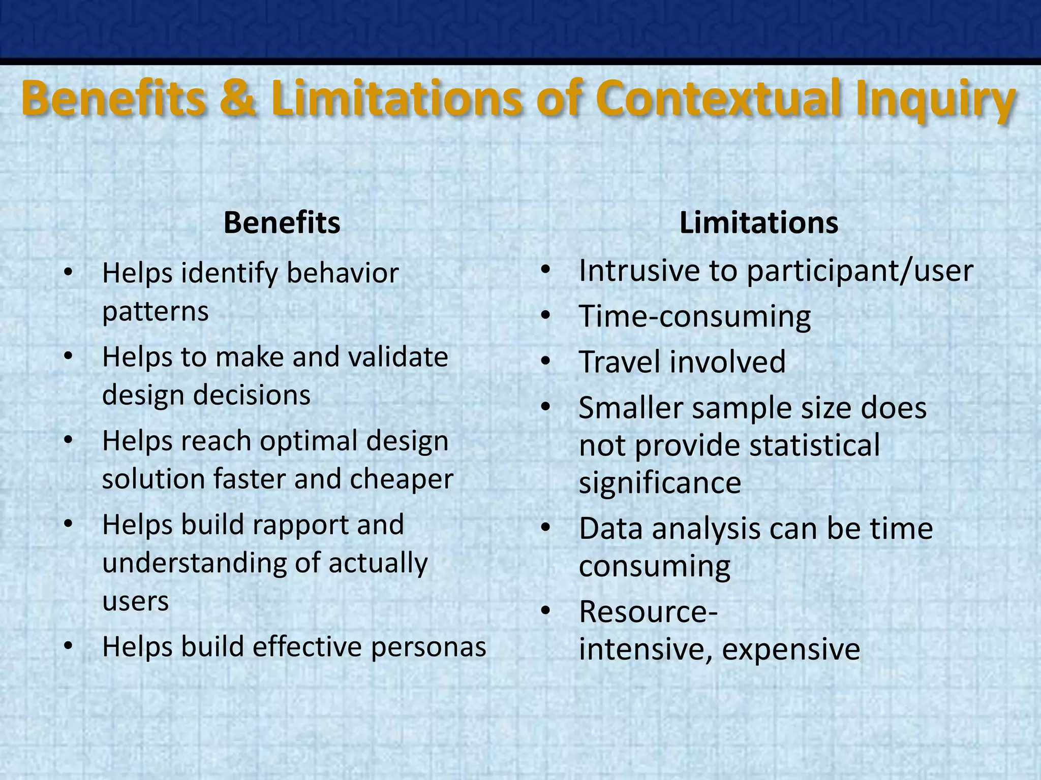 Introduction to UX Research: Fundamentals of Contextual Inquiry | PPTX