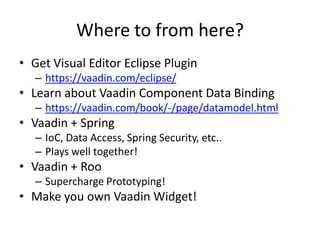 Introduction to vaadin | PPT