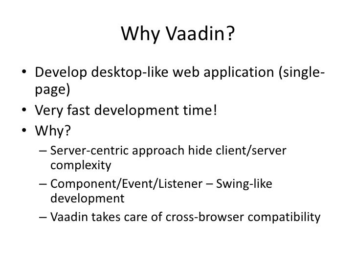 Introduction to vaadin