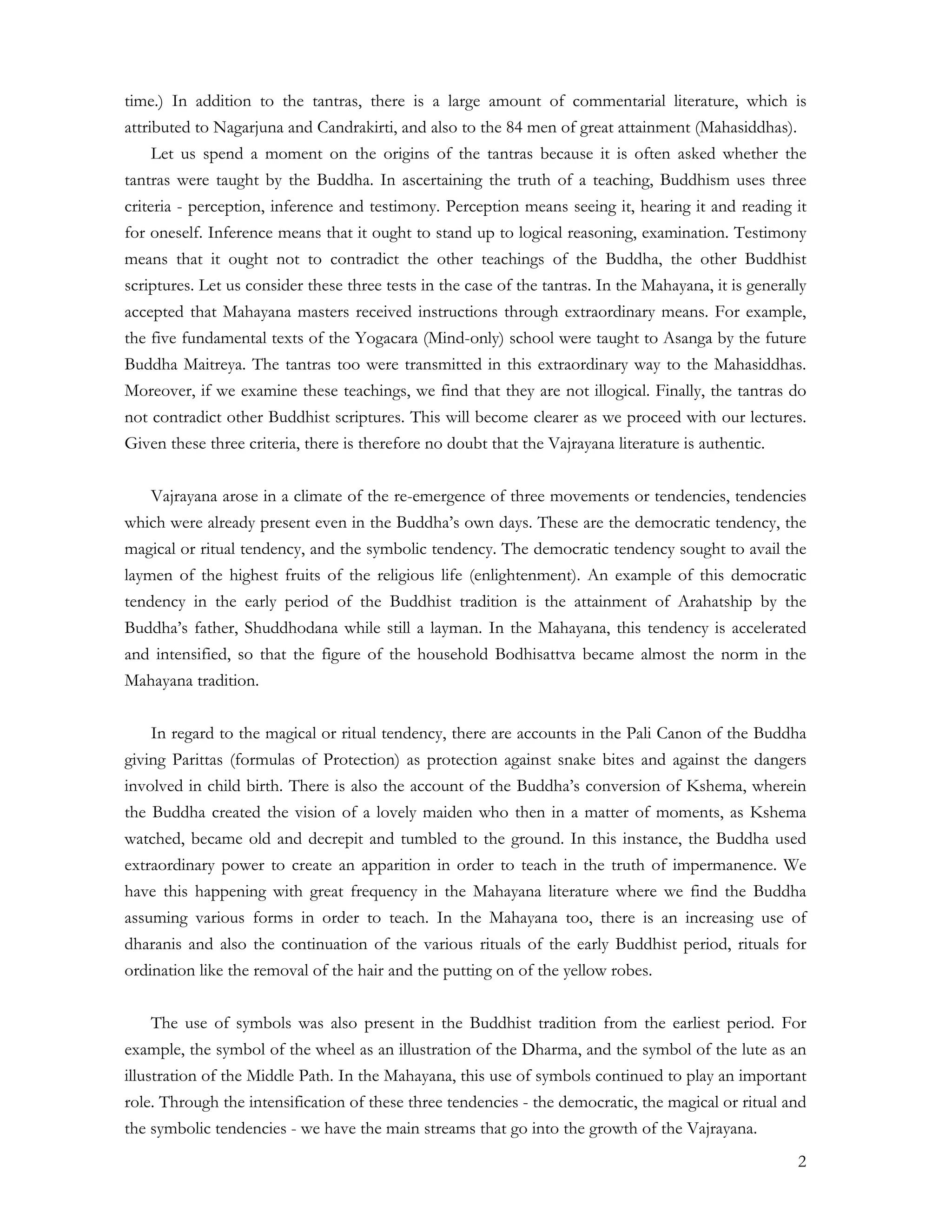 Introduction to vajrayana | PDF