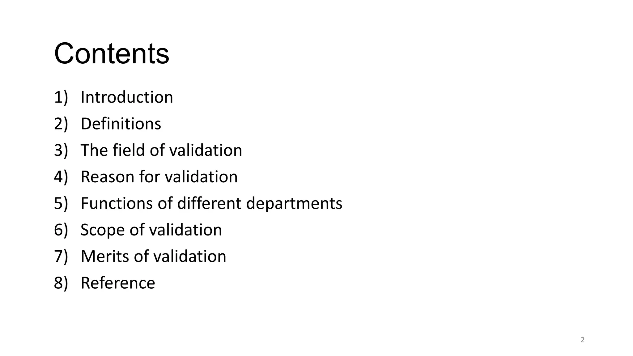 Introduction to validation | PPTX