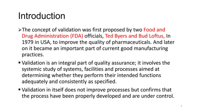 Introduction to validation | PPTX