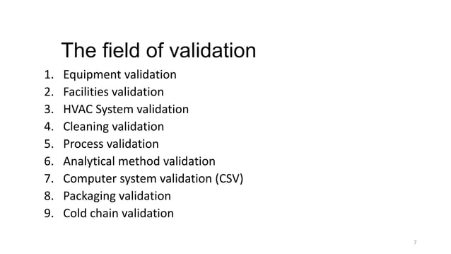 Introduction to validation | PPTX