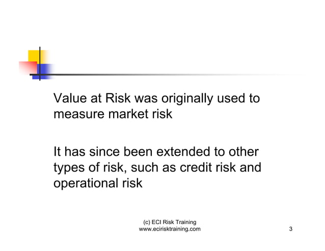 Introduction To Value At Risk | PDF