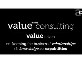 Introduction to Value Consulting | PPT
