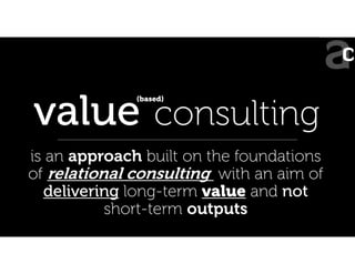 Introduction to Value Consulting | PPT