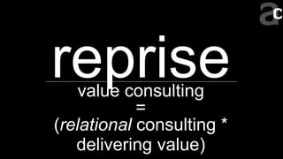 Introduction to Value Based Consulting presentation | PPT