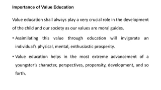 INTRODUCTION TO VALUE EDUCATION - Unit-I | PPTX