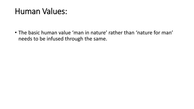 INTRODUCTION TO VALUE EDUCATION - Unit-I | PPTX