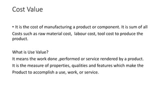 Introduction to value engineering and value analysis | PPT