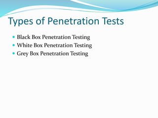 Introduction To Vulnerability Assessment & Penetration Testing | PPTX