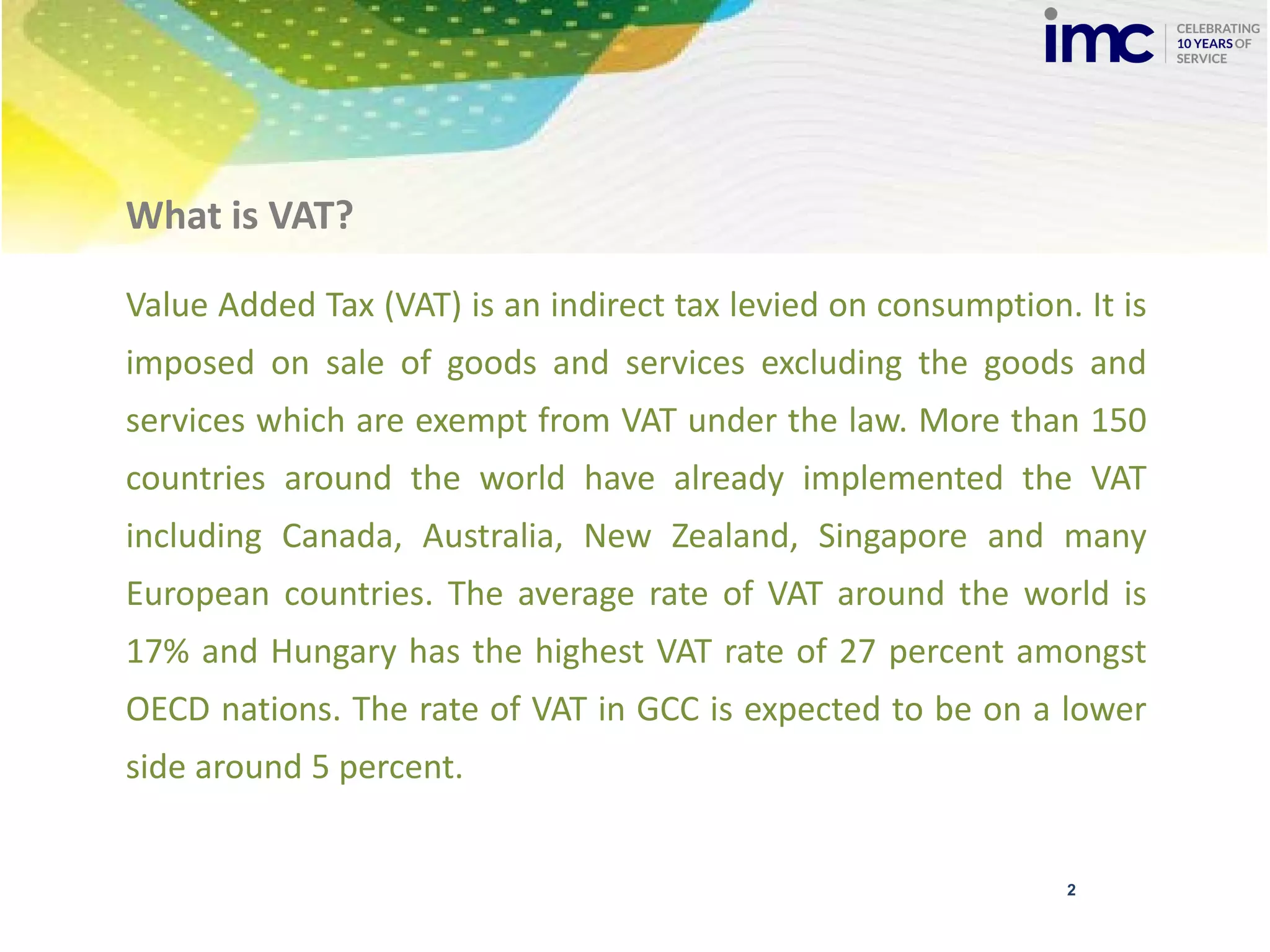 Introduction to VAT in GCC | PDF