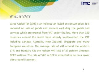 Introduction to VAT in GCC | PPTX | Business Accounting & Finance ...