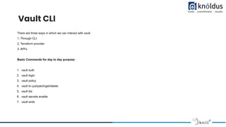 Introduction to Vault | PDF