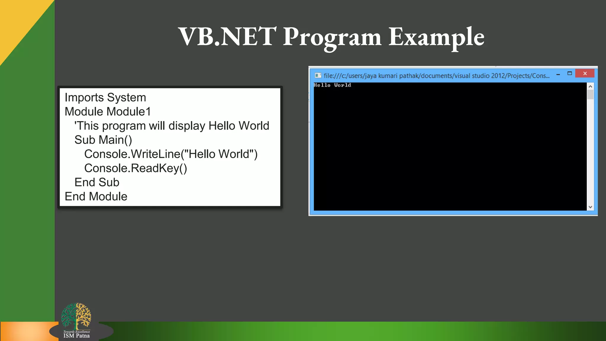 Introduction to vb.net