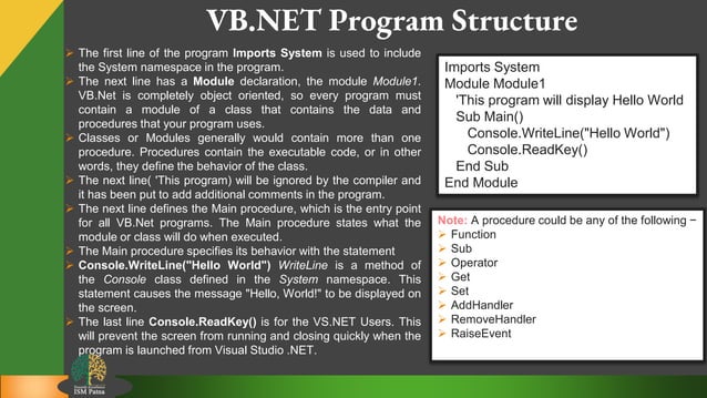 Introduction to vb.net