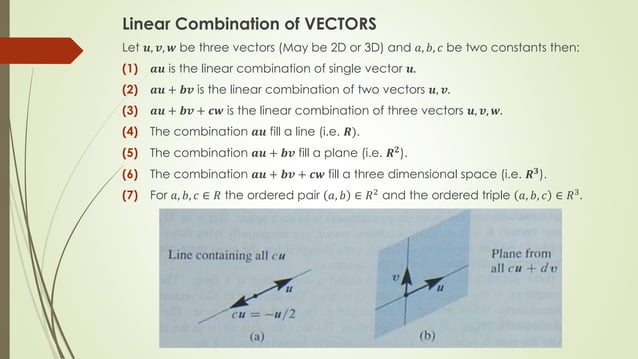 Introduction to Vectors in linear algebra | PDF