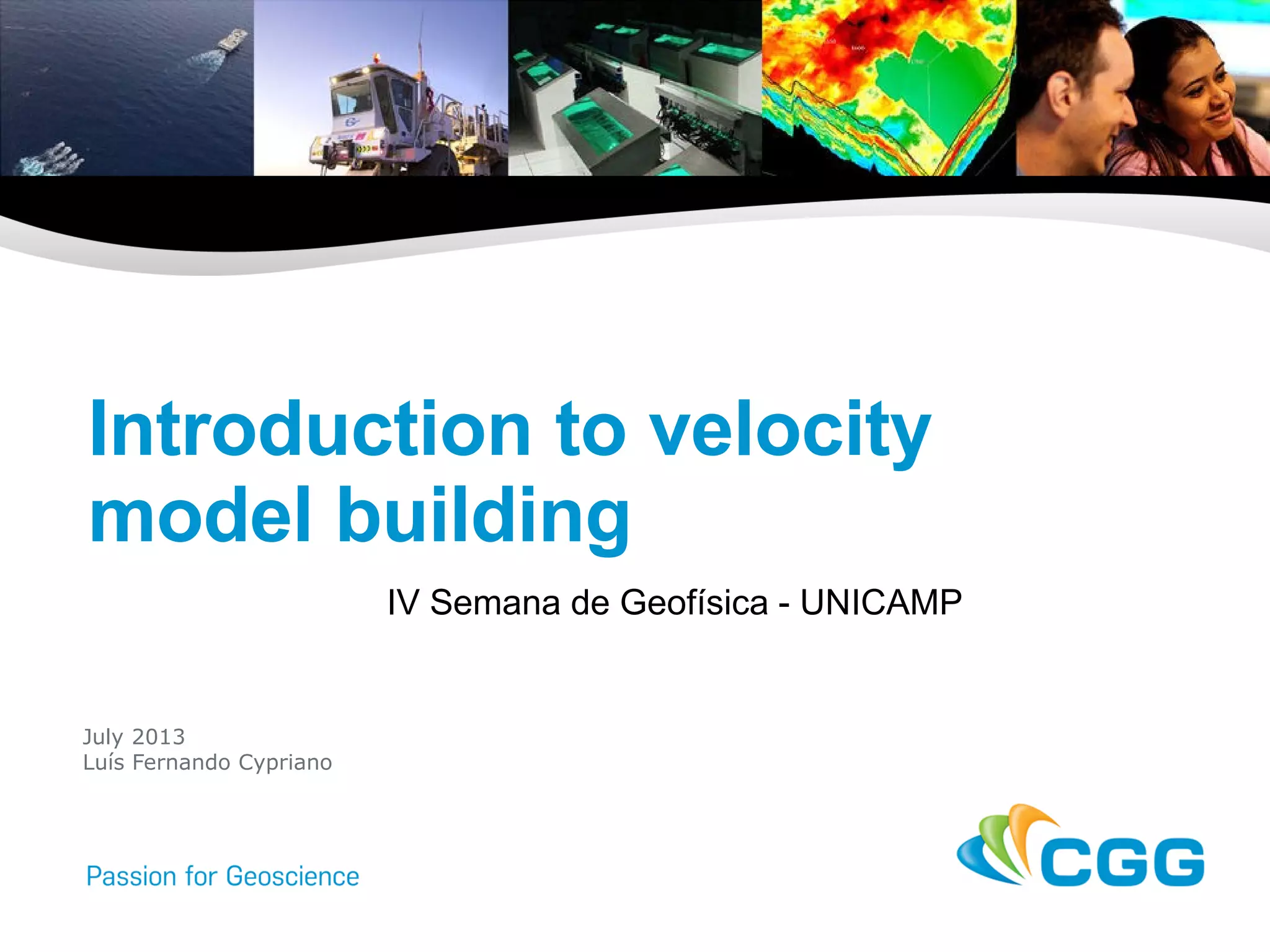 Introduction To Velocity Model Building Pdf