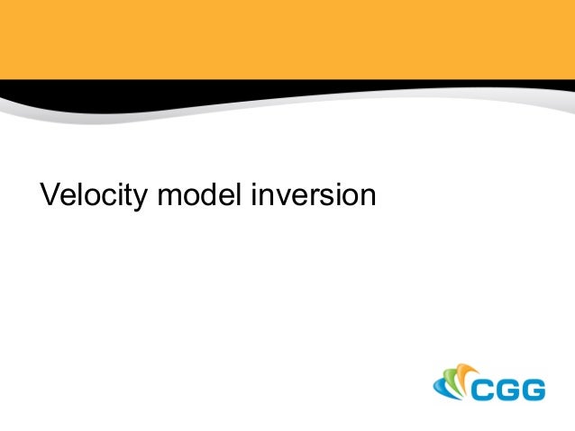 Introduction To Velocity Model Building