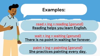 Introduction to Verbals and Types of Verbals Education Presentation in ...