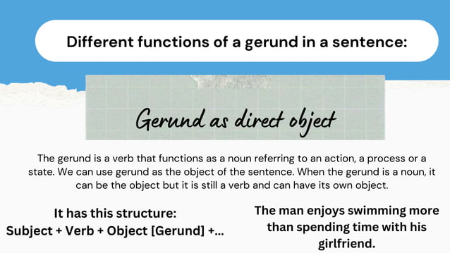 Introduction to Verbals and Types of Verbals Education Presentation in ...