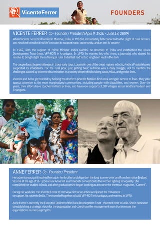 Introduction: Vicente Ferrer Foundation | PDF