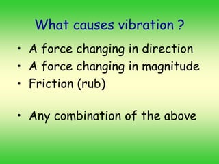 Introduction to Vibration system & basic information | PPT
