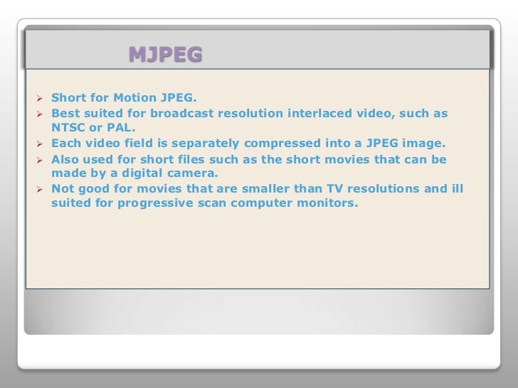 Video Compression Basics by sahil jain