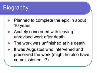 Introduction to virgil and the aeneid | PPTX