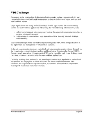 Introduction to virtual desktop infrastructure v3 | PDF