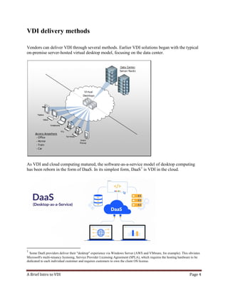 Introduction to virtual desktop infrastructure v3 | PDF
