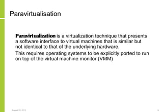 Introduction to virtualisation | PPT