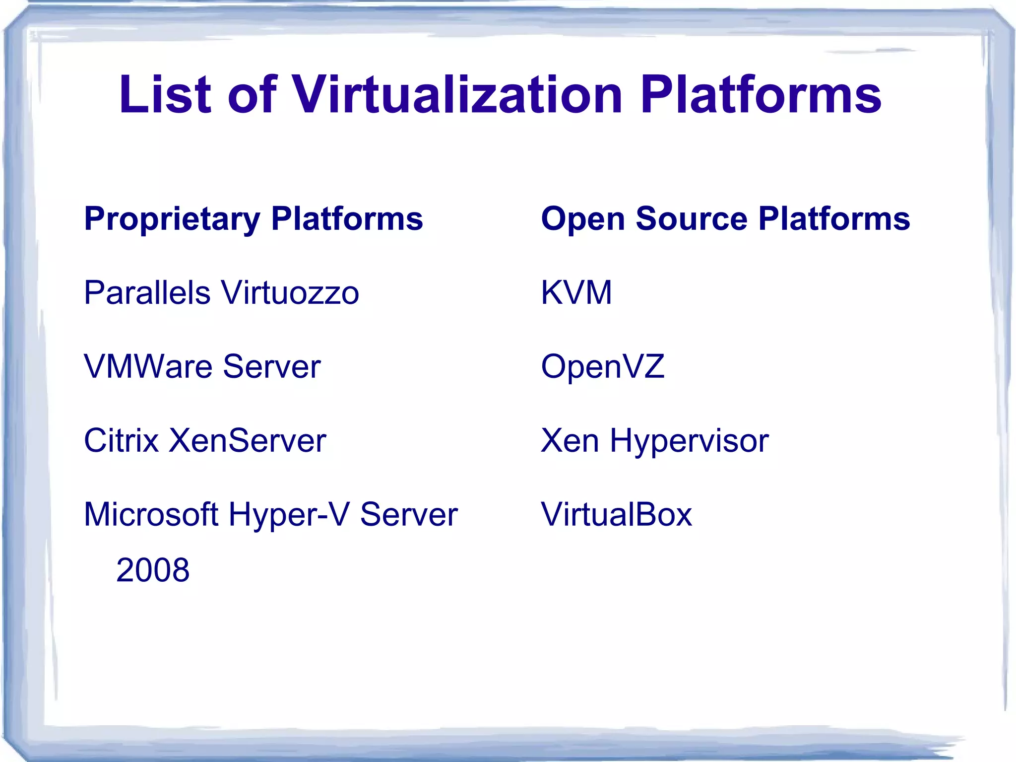 Introduction To Virtualization Ppt