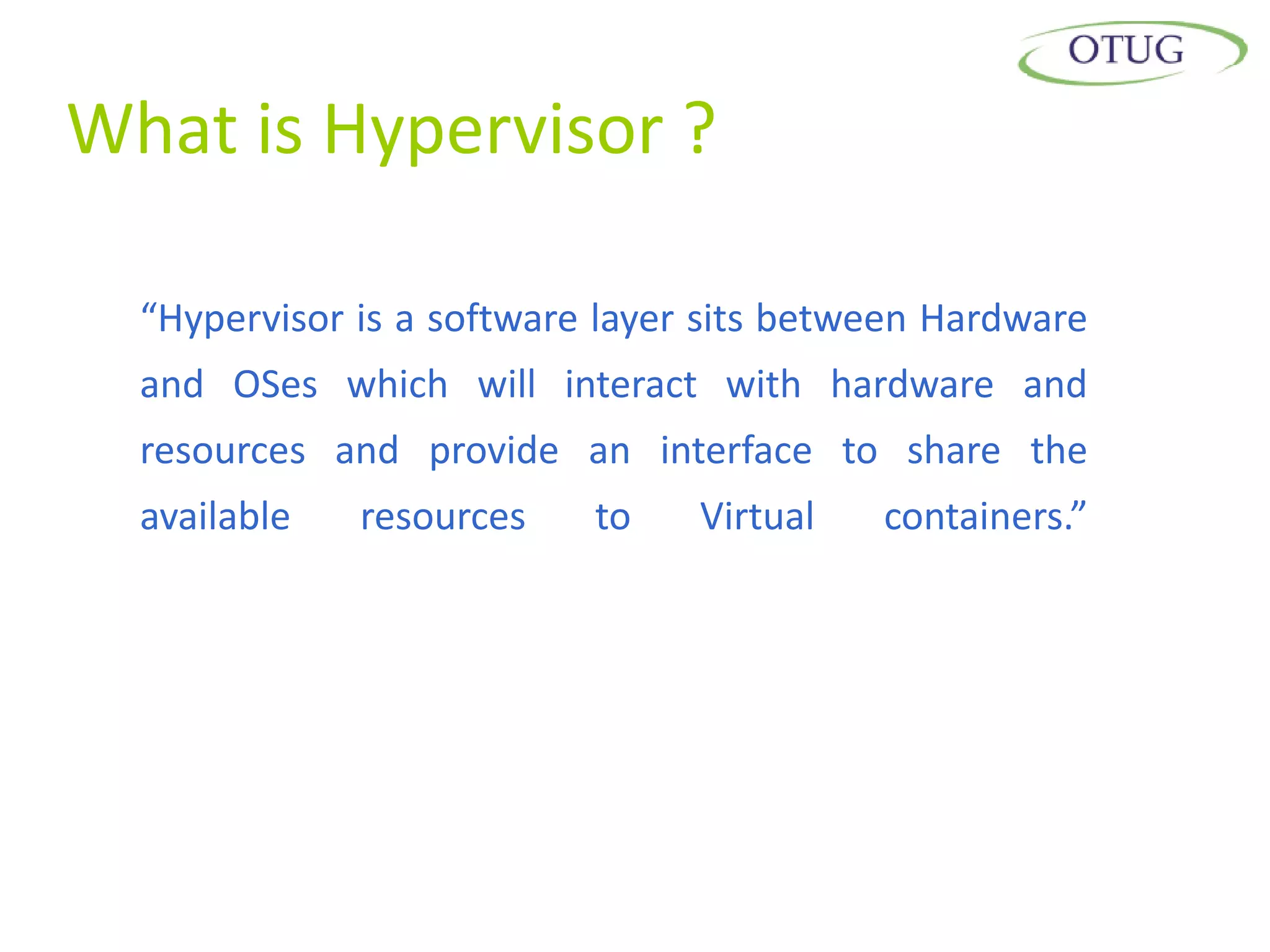 Introduction to virtualization | PDF