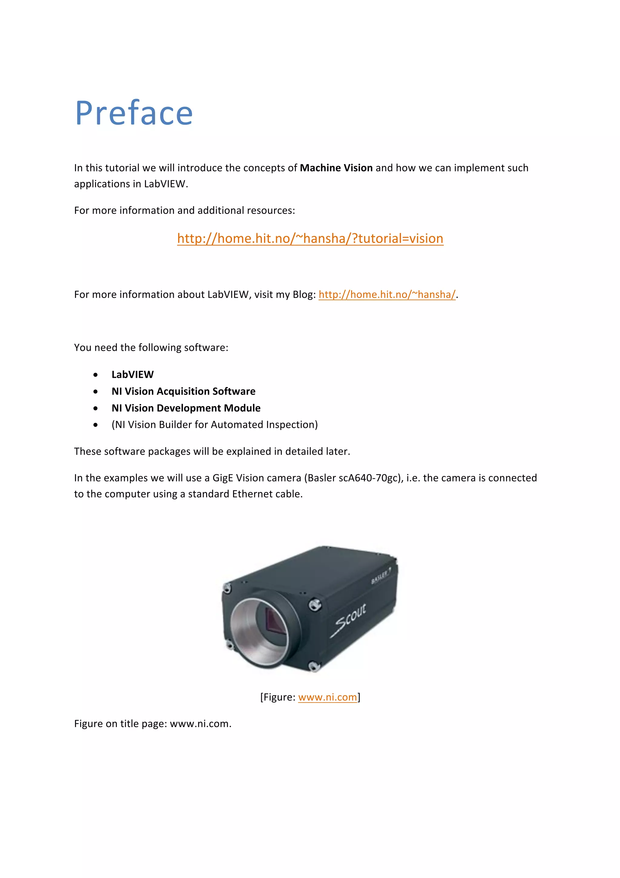 Introduction to vision systems in lab view | PDF