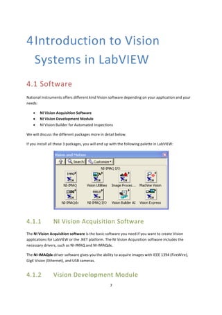 Introduction to vision systems in lab view | PDF
