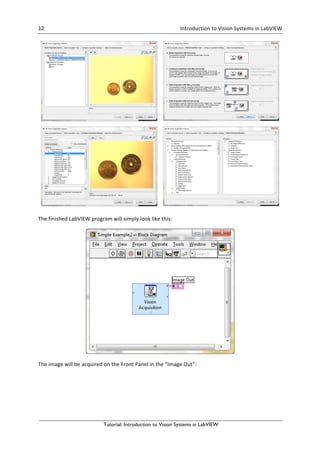 Introduction to vision systems in lab view | PDF