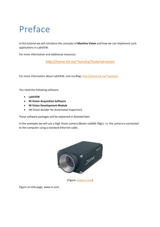 Introduction to vision systems in lab view | PDF