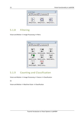 Introduction to vision systems in lab view | PDF