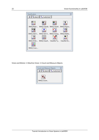 Introduction to vision systems in lab view | PDF