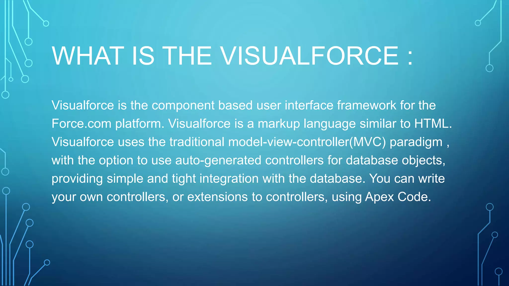 Introduction To Visualforce Ppt