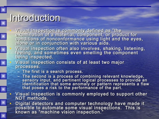 Introduction to visual inspection | PPT