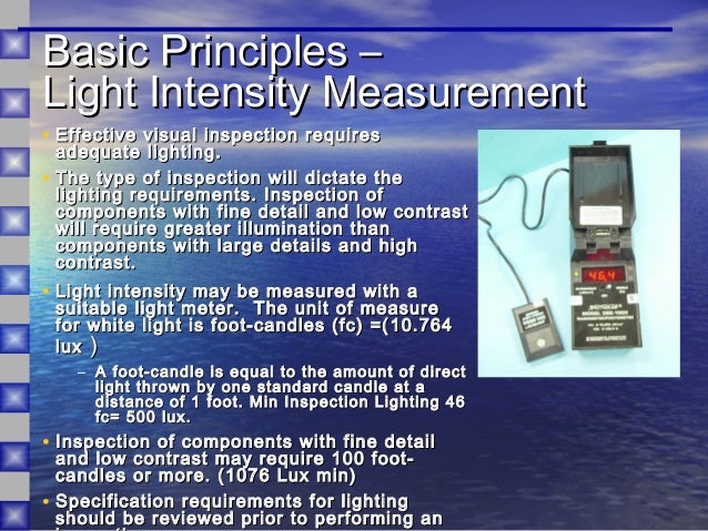 Introduction to visual inspection