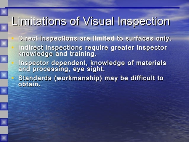 Introduction to visual inspection
