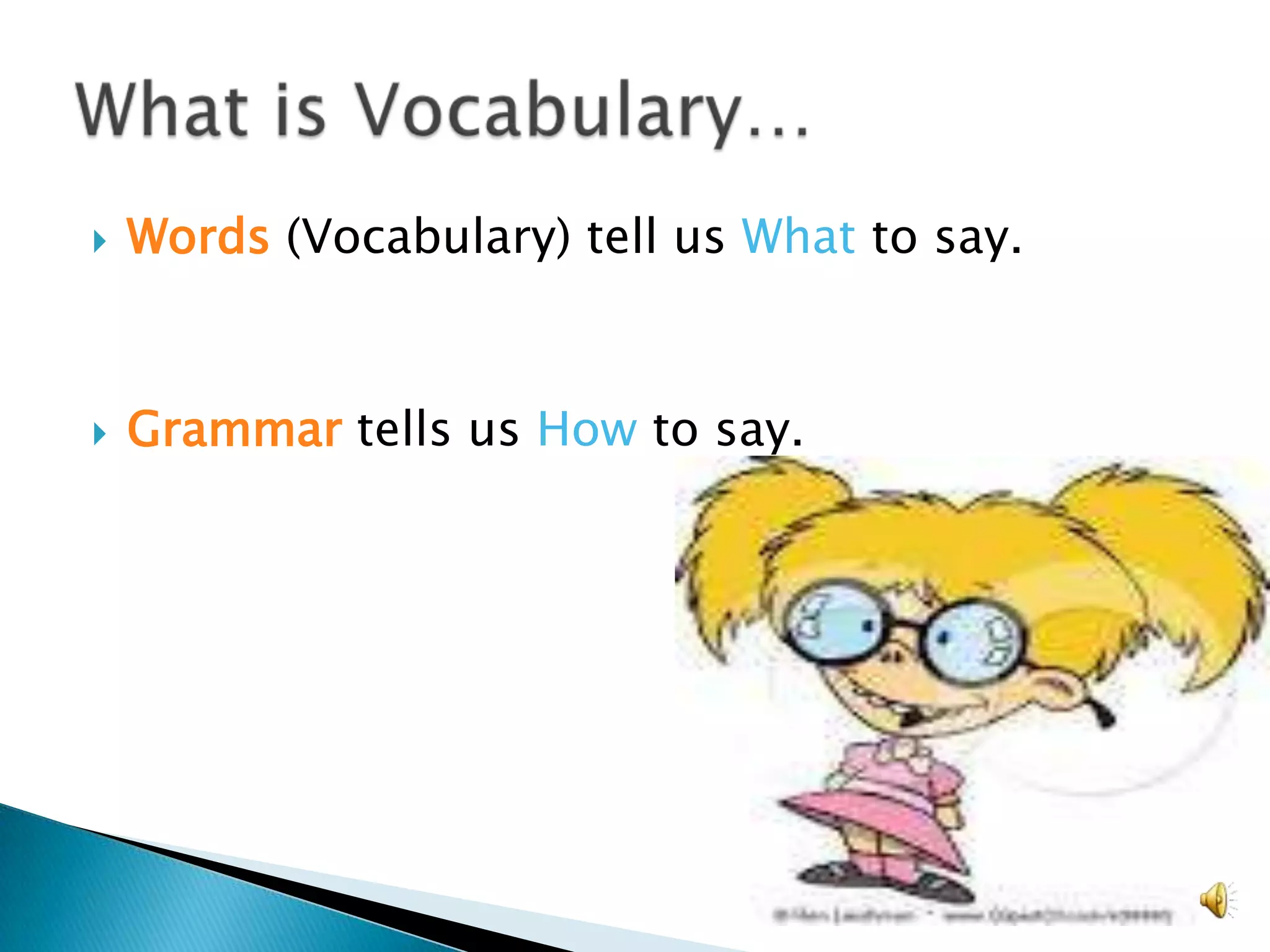 Introduction to vocabulary ppt | PPTX