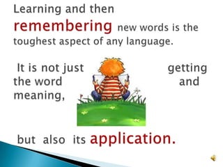 Introduction to vocabulary ppt | PPTX