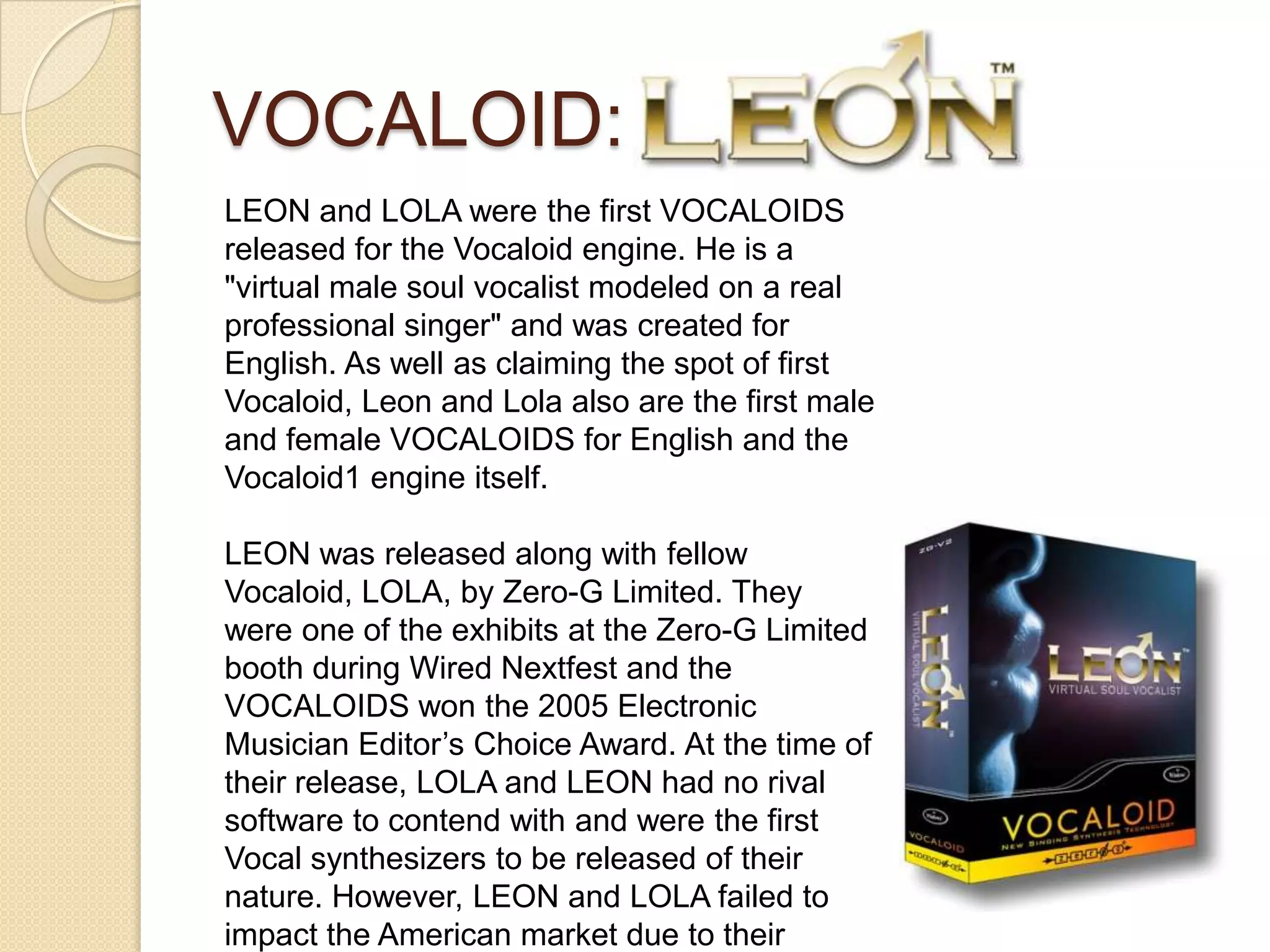 Introduction to vocaloid | PPTX
