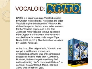 Introduction to vocaloid | PPTX